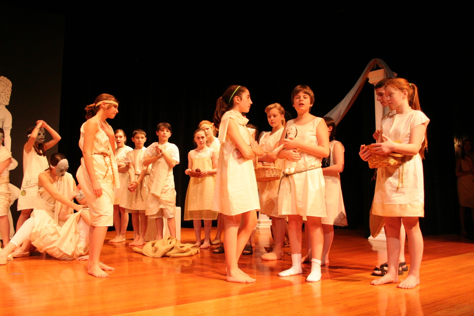 "Circus Olympus" ... Greek Theatre!: Athena & Arachne Production Photos