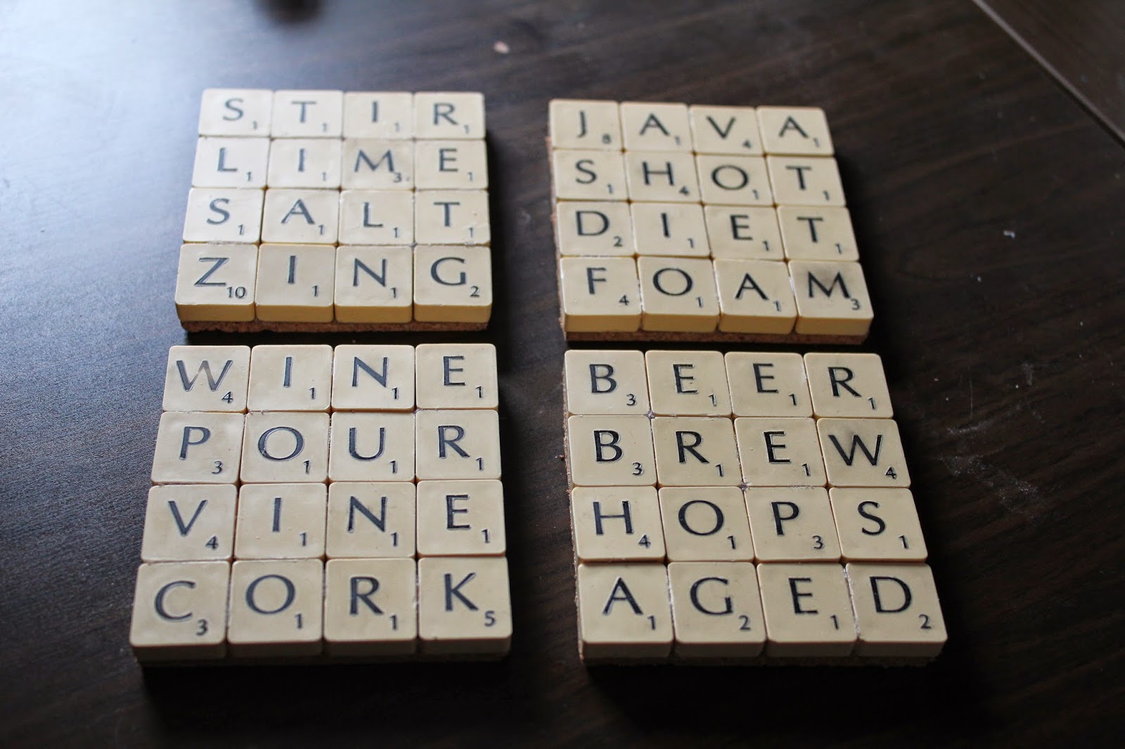Southern Fairy Designs: Scrabble coasters