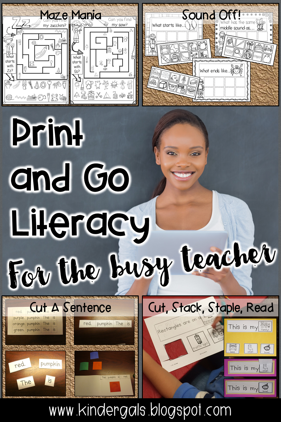 KinderGals: Are You Busy? No Prep Literacy Activities