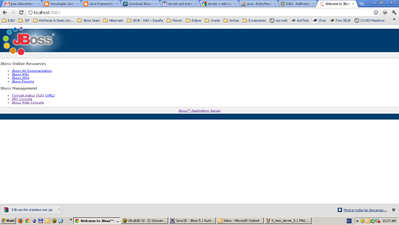 Java Frameworks & APIs: EJB - Configuración Eclipse + JBoss + EJB3