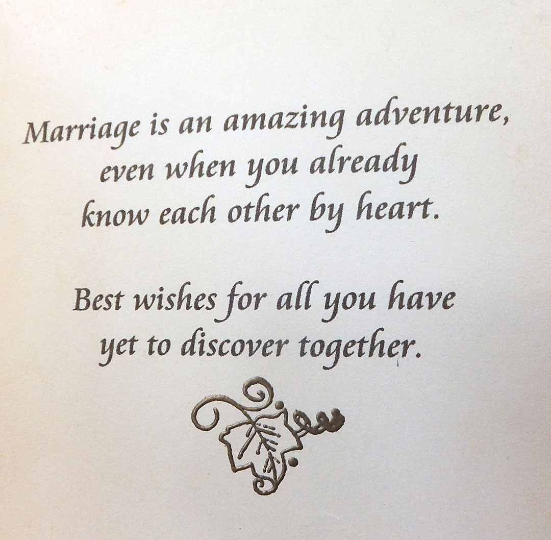 Paper Panacea: Wedding bells...