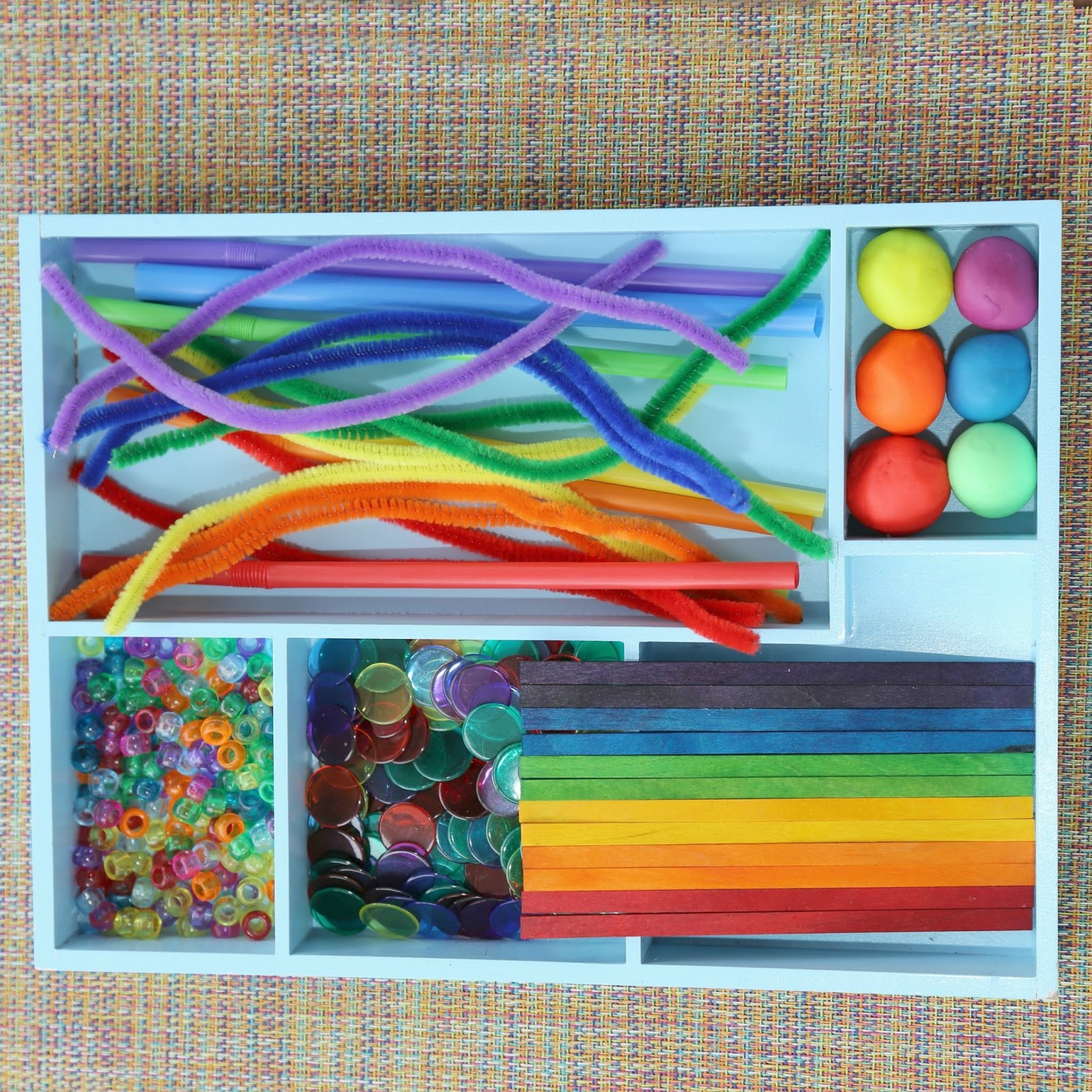 Rainbow Tinker Tray | Still Playing School