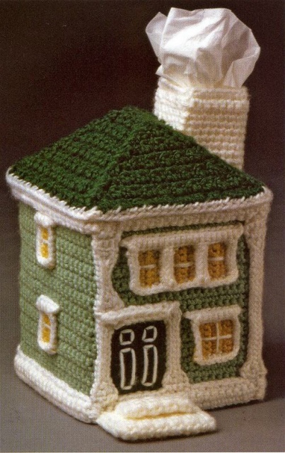 Needlework.: Crochet houses. Вязаные домики.