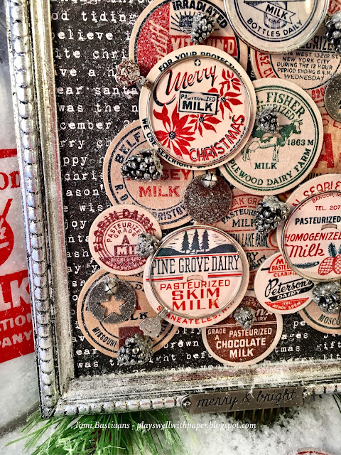 Plays Well With Paper: Milk Cap Christmas Tree