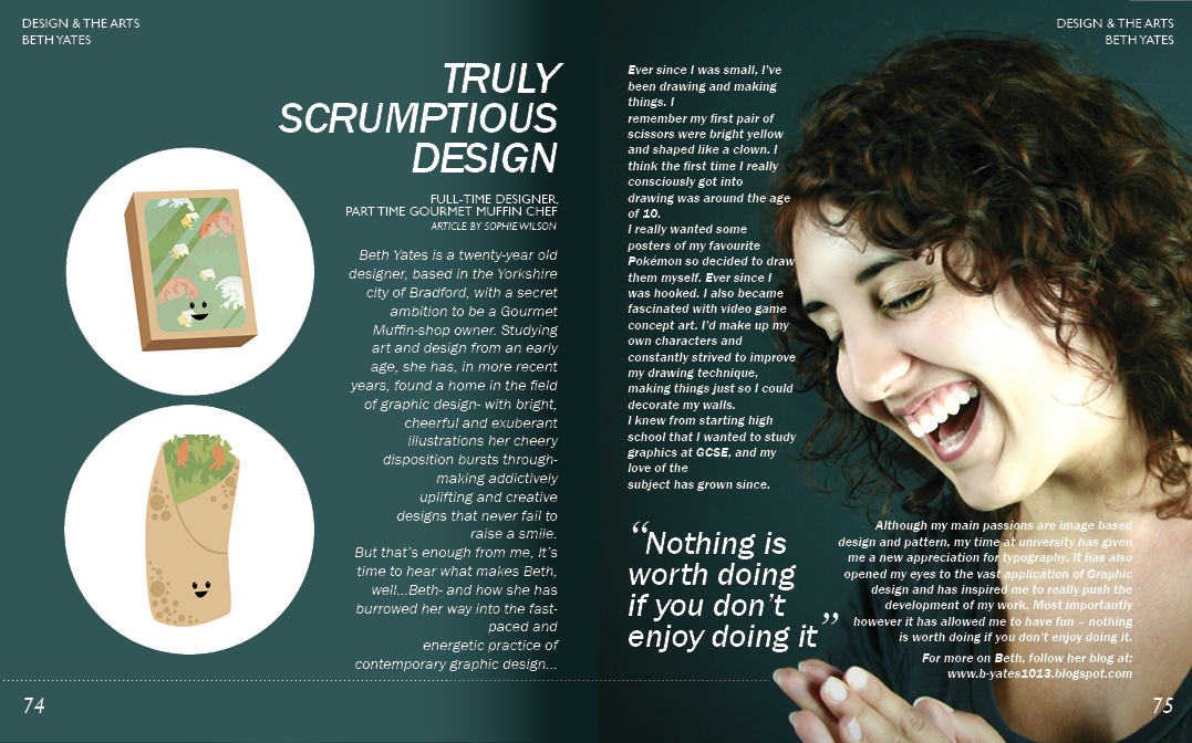 Sophie Wilson//Design Practice: InDesign Final Design: The Design Process.