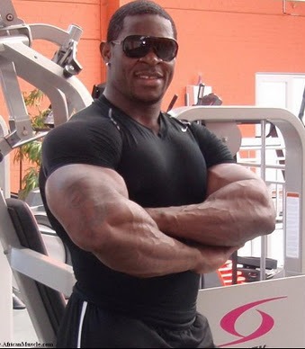 world bodybuilders pictures: cameroon bodybuilder Ebi George Okie