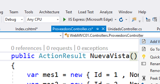 CodigoMobile: Crear una Vista desde Cero, ASP.NET MVC