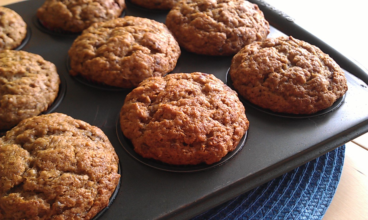 Muffins au banane et aux dattes - Chroniques Gourmandes