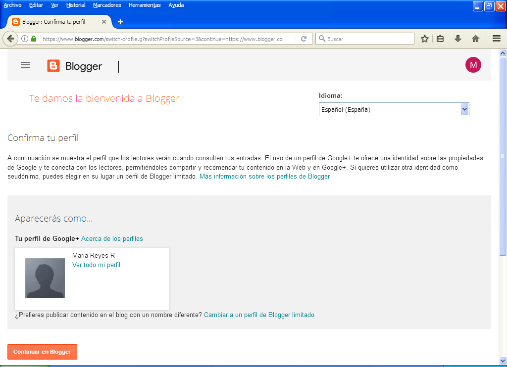 MANUAL PARA CREAR BLOGS EN BLOGGER
