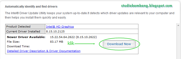 studiobambang.blogspot.com: CARA UPDATE DRIVER VGA ONBOARD INTEL