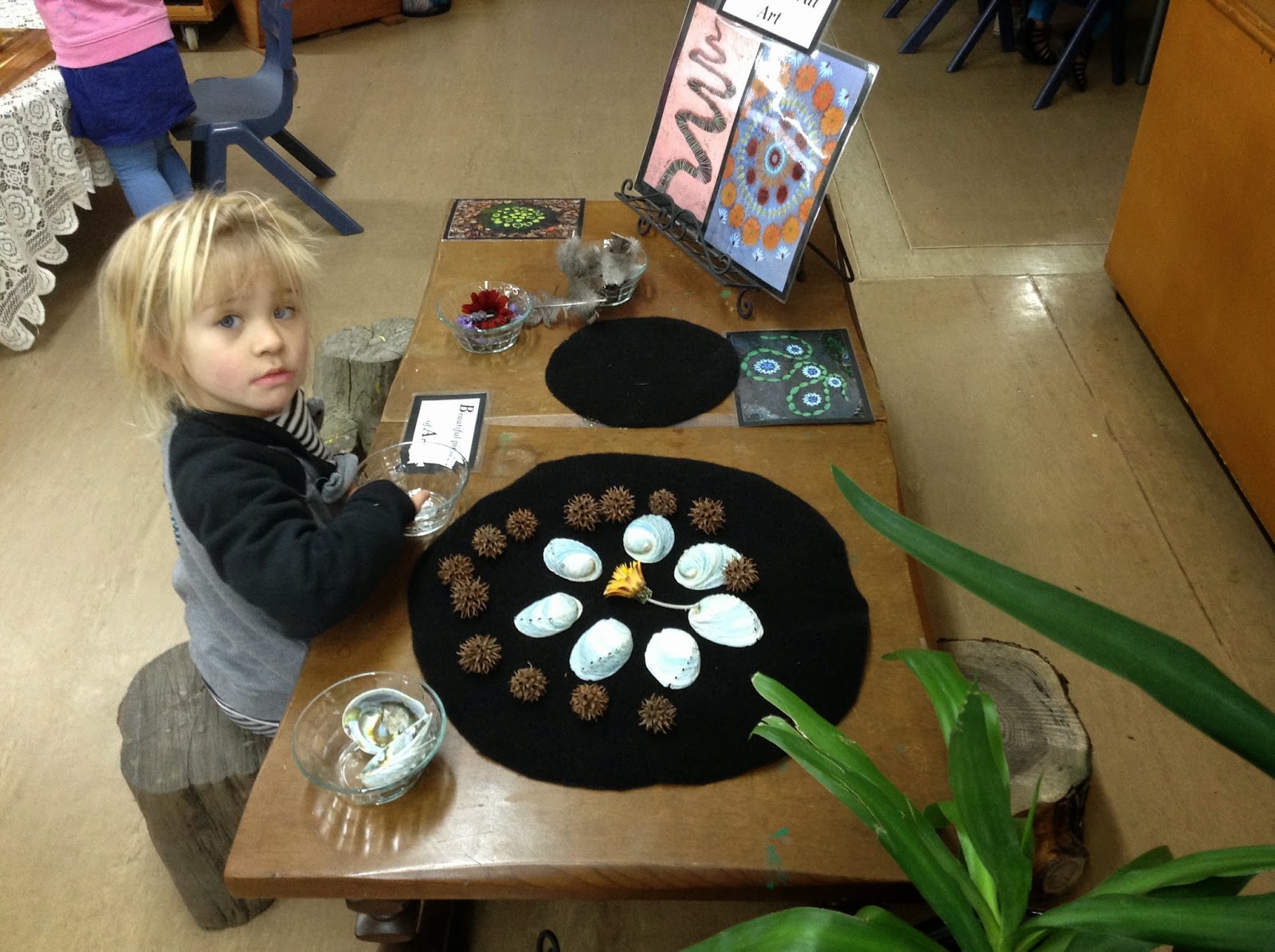 Bream Bay Kindergarten: Ephemeral Art - inspired by nature