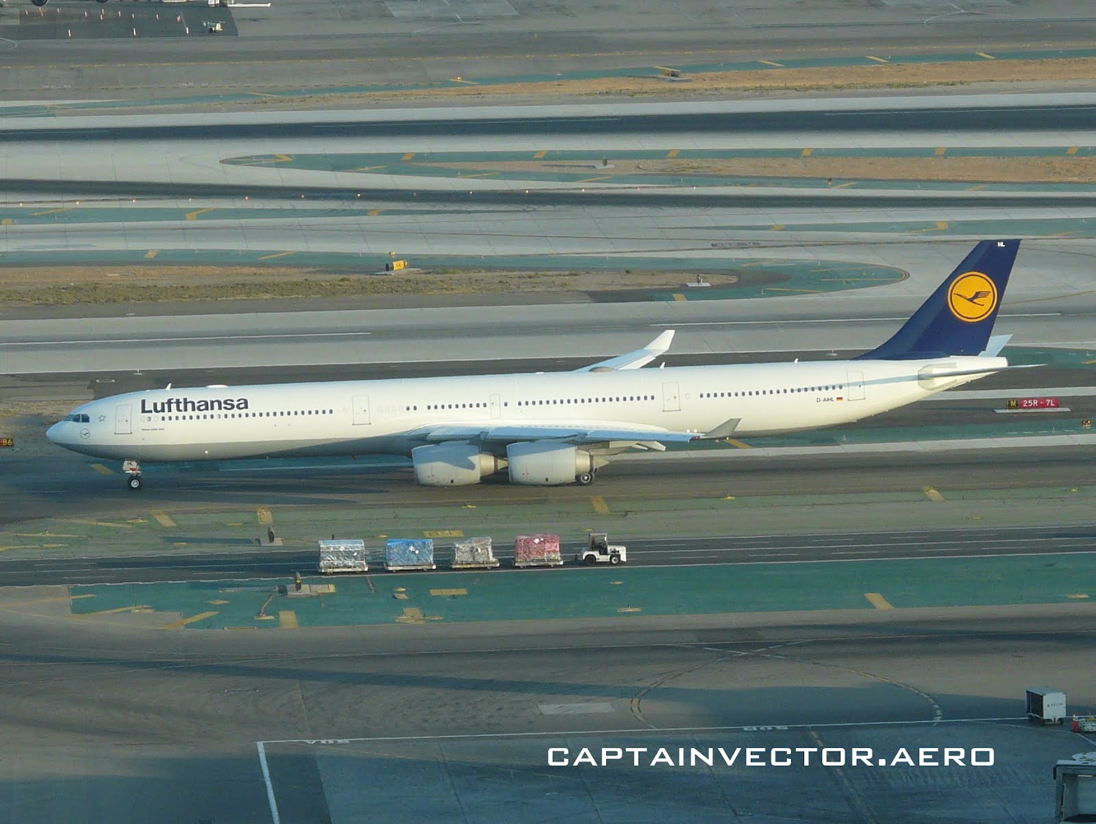 View from the control tower: LAX aircraft spotters' guide: Airbus A340-600
