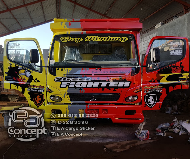 Desain Stiker Truk Canter