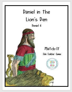 Daniel Match-It File Folder Game | Bible Fun For Kids