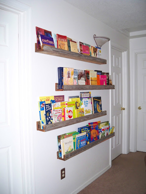 Be Sweetly Inspired: Book Rails from Old Weathered Wood