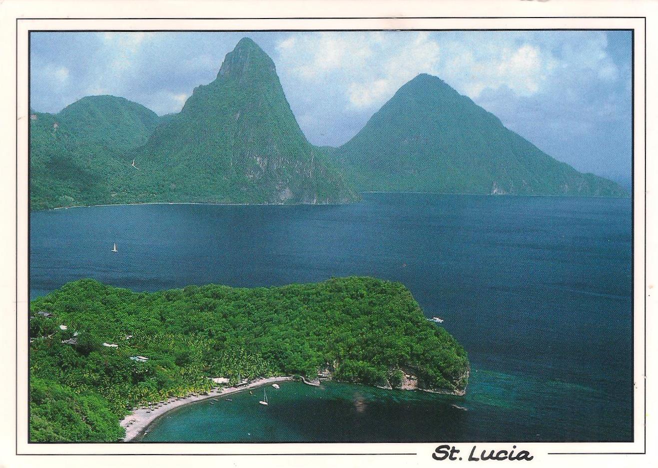 MY UNESCO WHS POSTCARDS COLLECTION: SAINT LUCIA - Pitons Management Area