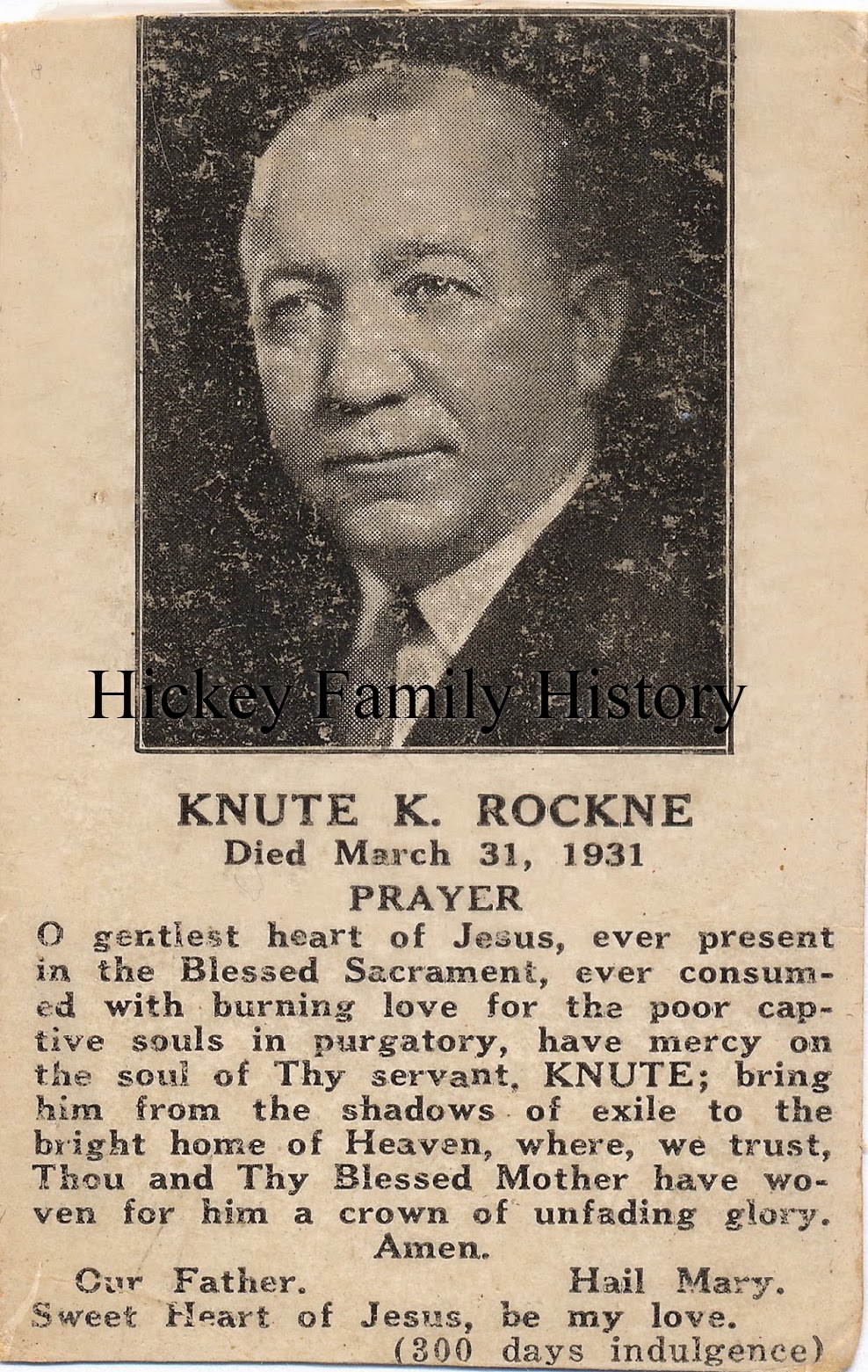 Knute Rockne's Instagram, Twitter & Facebook on IDCrawl