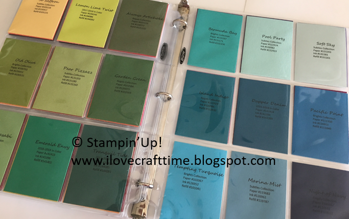 I love craft time: Product Share Paper Reference Binder - Occasions Catalog