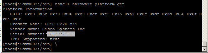 WINTEL SPOT: Find the Serial Number of VMware ESXi Host using CLI