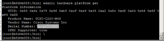 WINTEL SPOT: Find the Serial Number of VMware ESXi Host using CLI