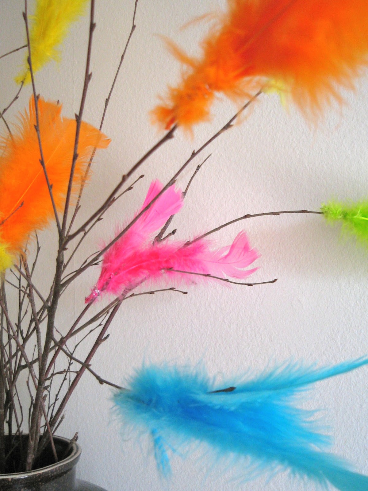 Create oh la la: Easter feathers | Påskfjädrar