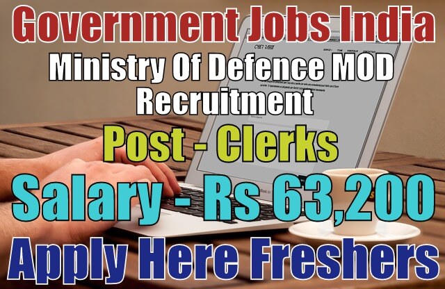 Ministry of Defence Recruitment 2019 for Clerks Apply Here Now Latest ...