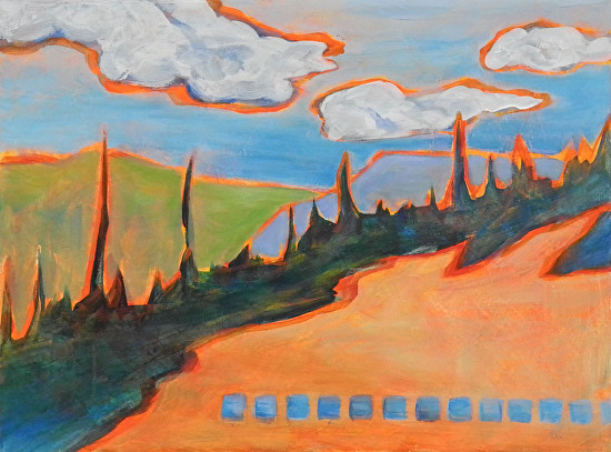 Contemporary Artists of Colorado: Colorful Abstract Landscape Painting ...