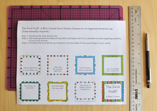 Adventures in Guided Journaling: Good Stuff!: A Printable Mini-Journal ...