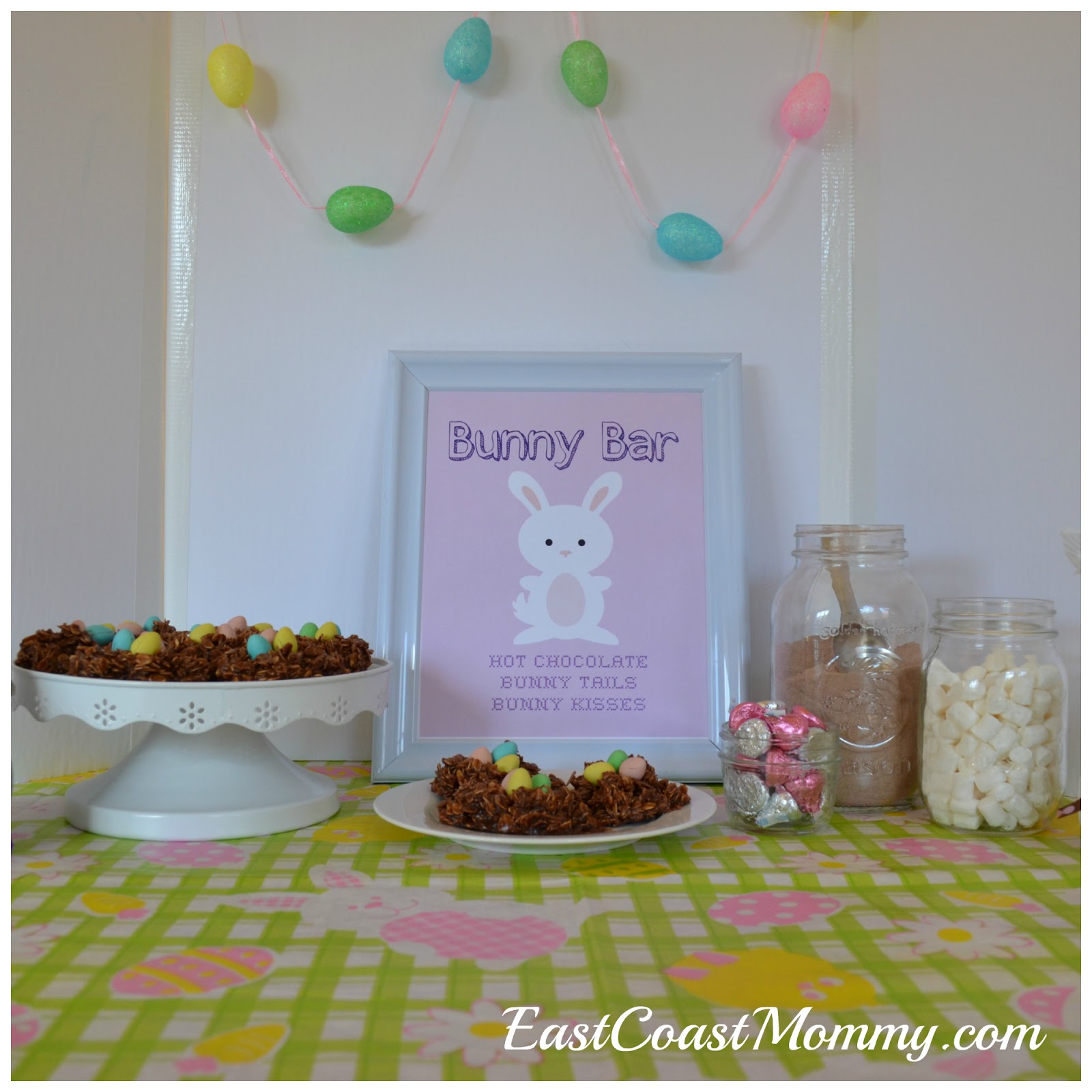 East Coast Mommy: Easter Bunny Bar... with free printable sign