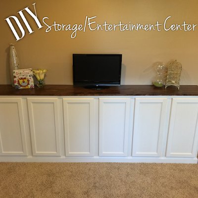 DIY Storage/Entertainment Center | Rachel & Co.