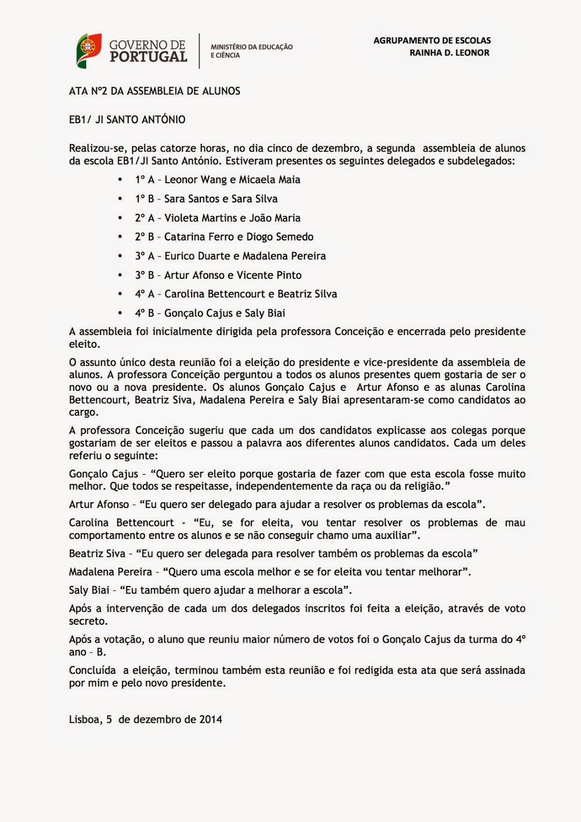 Exemplos De Ata Escolar - FDPLEARN