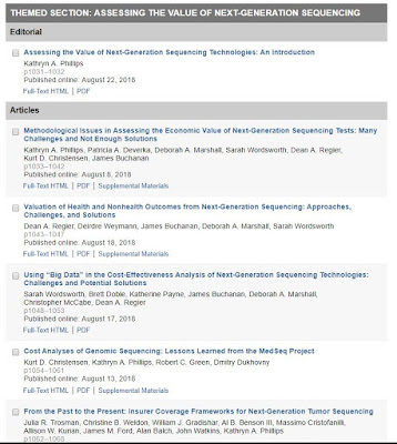 Discoveries in Health Policy: ISPOR Value in Health Journal: Six ...