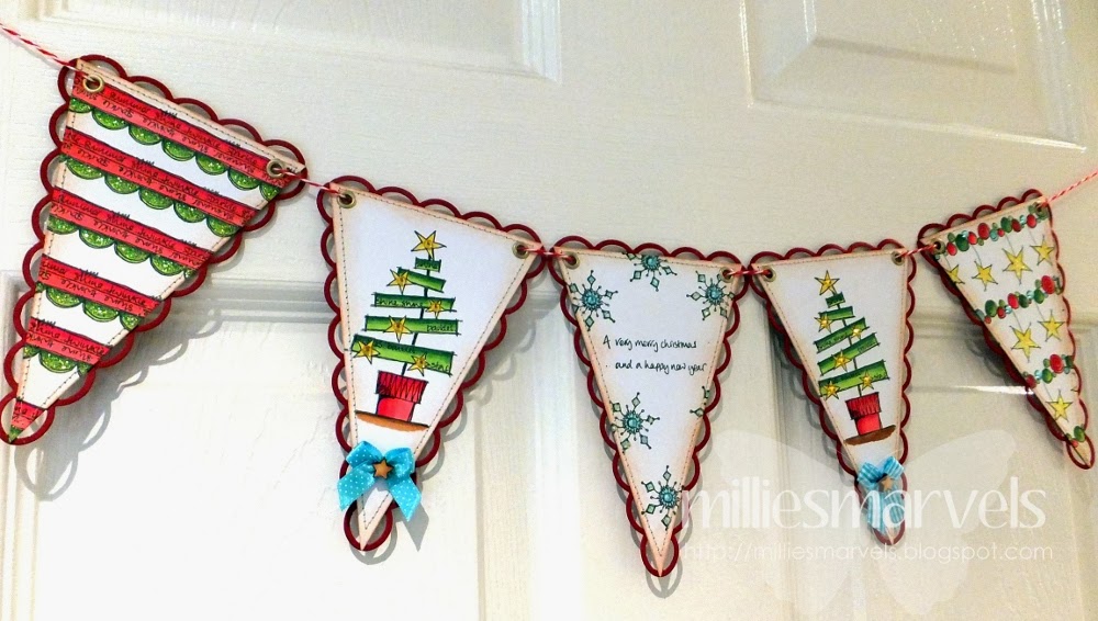 Milliesmarvels: A Christmas Banner tutorial on the Ali-Craft blog