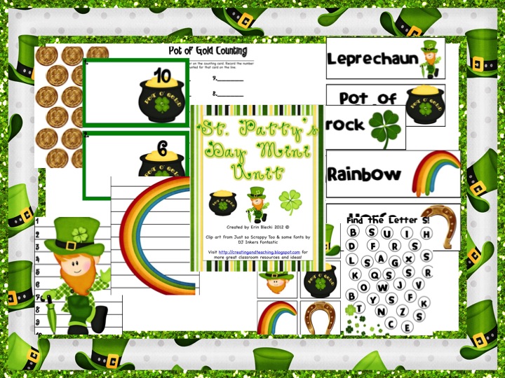 St. Patty's Day Mini Unit | creating & teaching