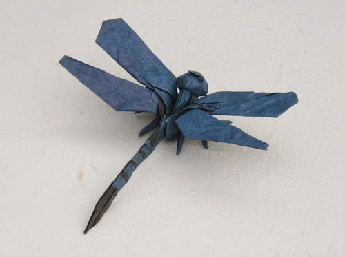 dragonfly origami ~ easy origami instructions for kids crafts
