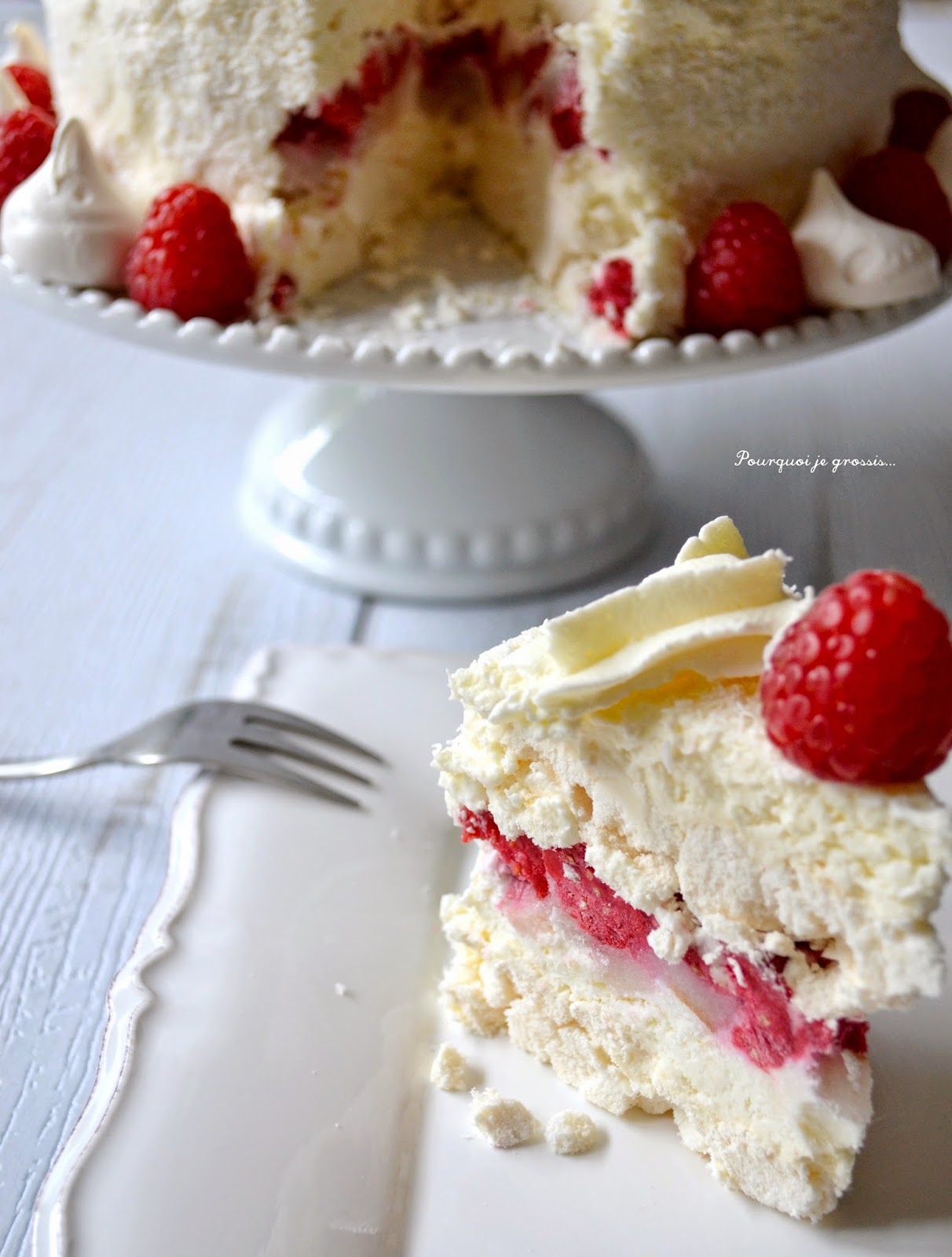 Pourquoi je grossis ... : Gâteau glacé à la meringue, chantilly noix de ...