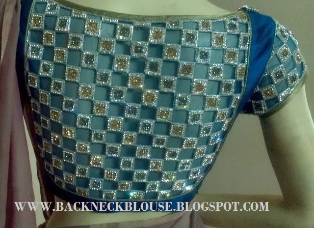 BACK NECK BLOUSE READY MADE AND CUSTOMIZED DESIGNER BLOUSE WITH BLOUSE ...