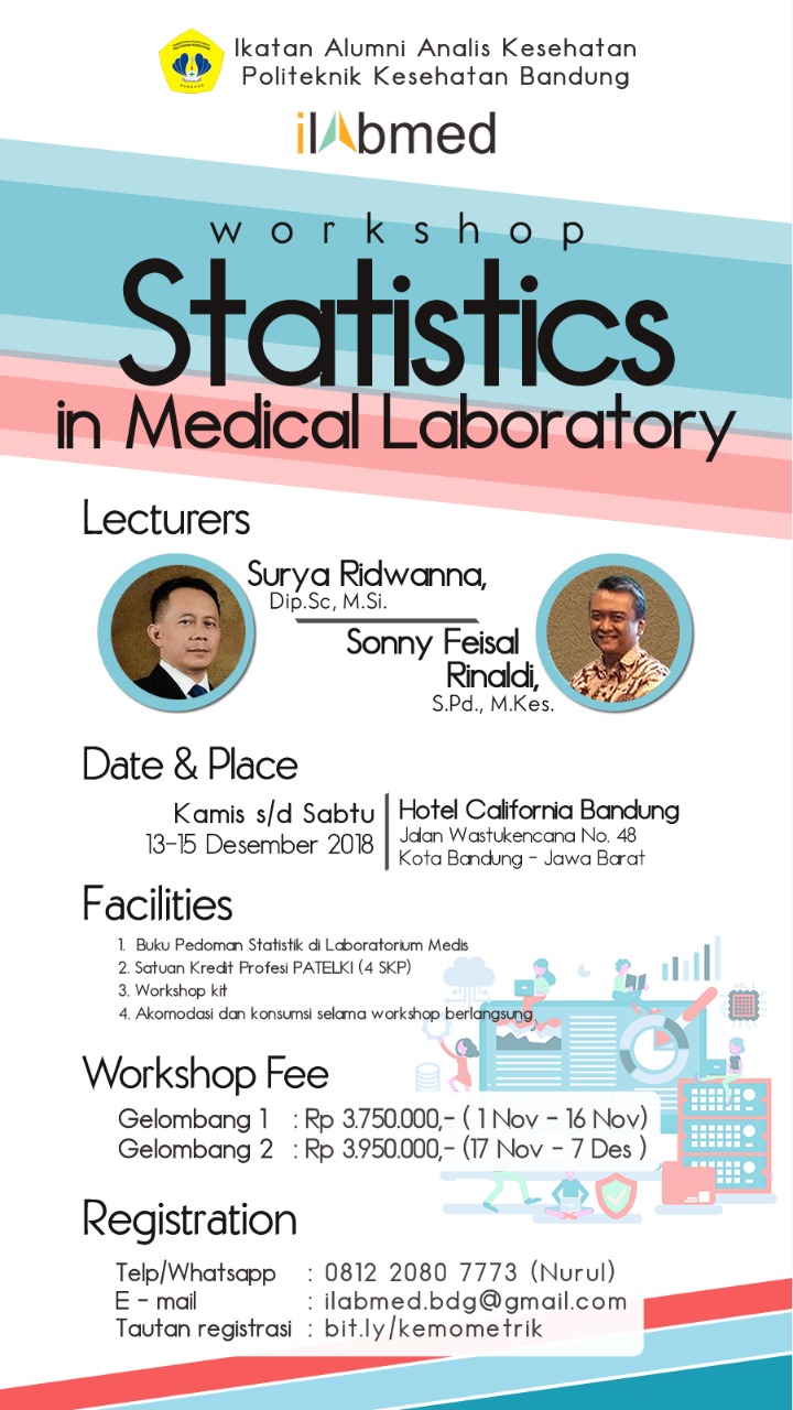Workshop Statistics in Medical Laboratory | Ikatan Alumni Analis ...