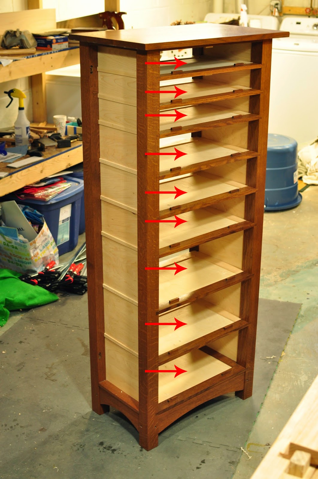 Honey Do Woodworking: Q&A - Side Panels between Drawer Web Frames