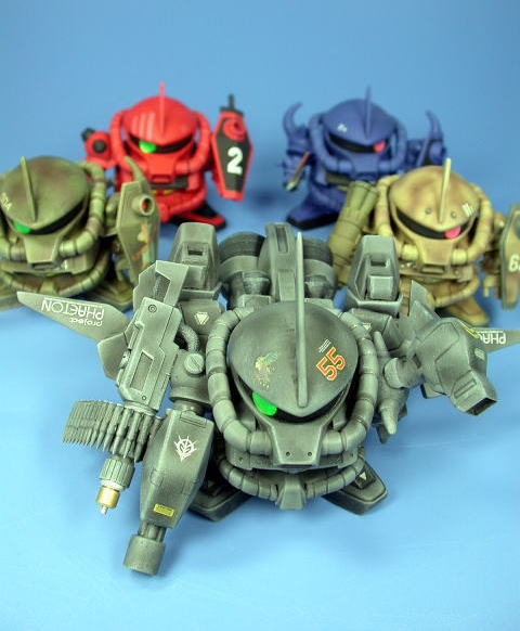 Gundam Style: SD Gouf Awesome build and weather painting