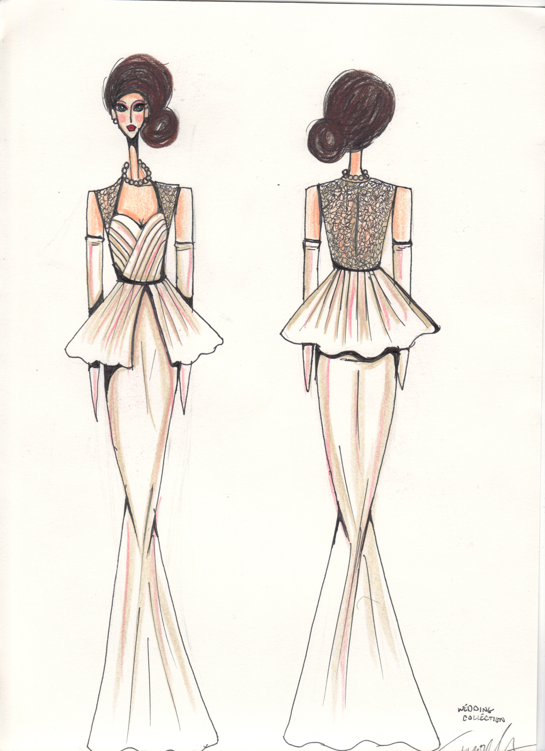 Simone Welsh Fashions: Wedding Dress Sketches