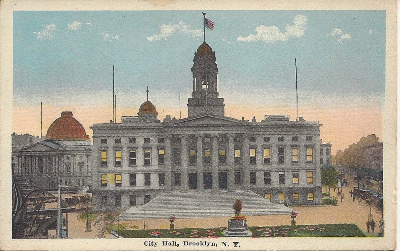 Inside the Apple: Postcard Thursday: Brooklyn City Hall