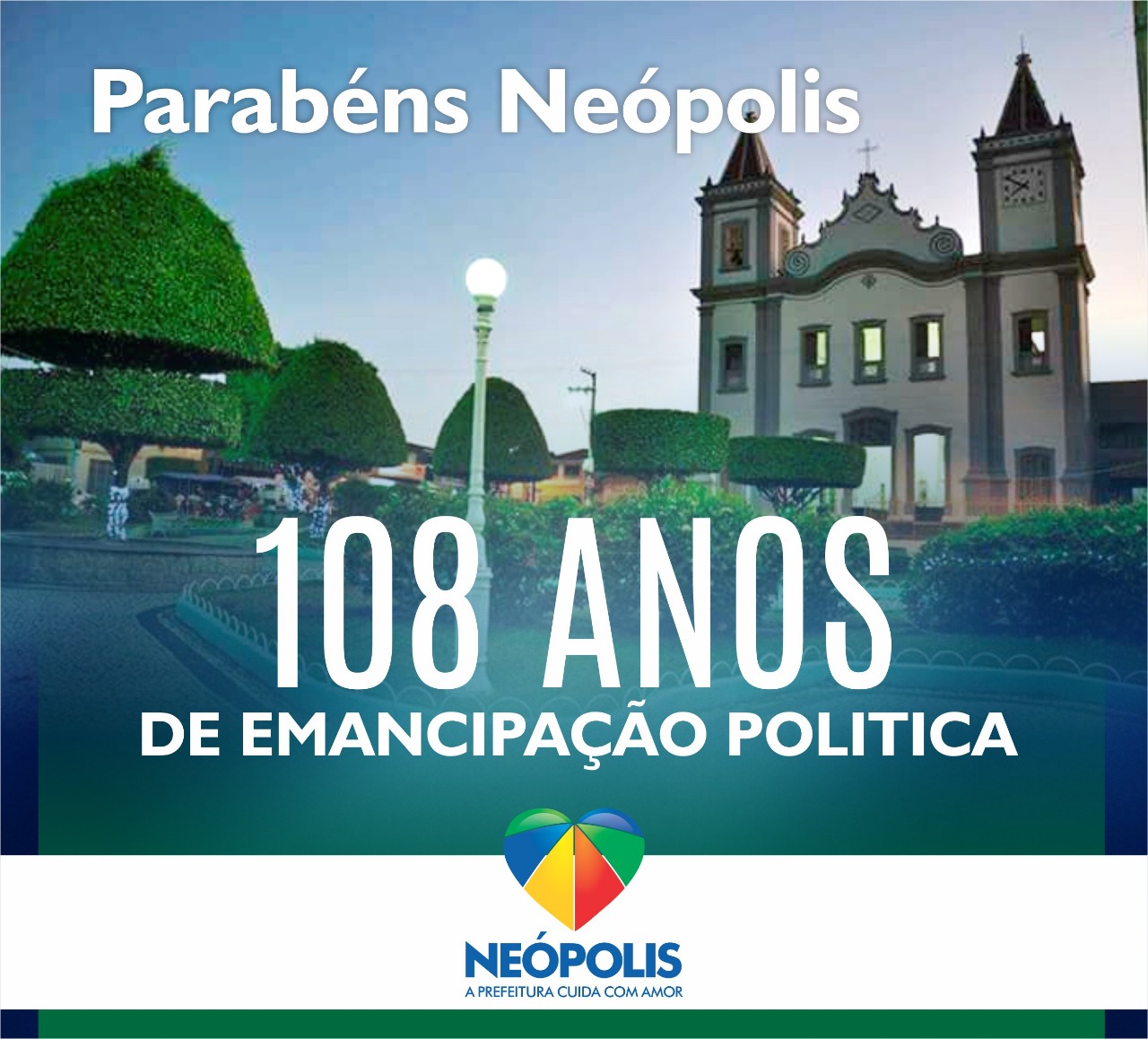 Parabéns, Neópolis pelos seus 108 anos de Emancipação Política - NeoNews