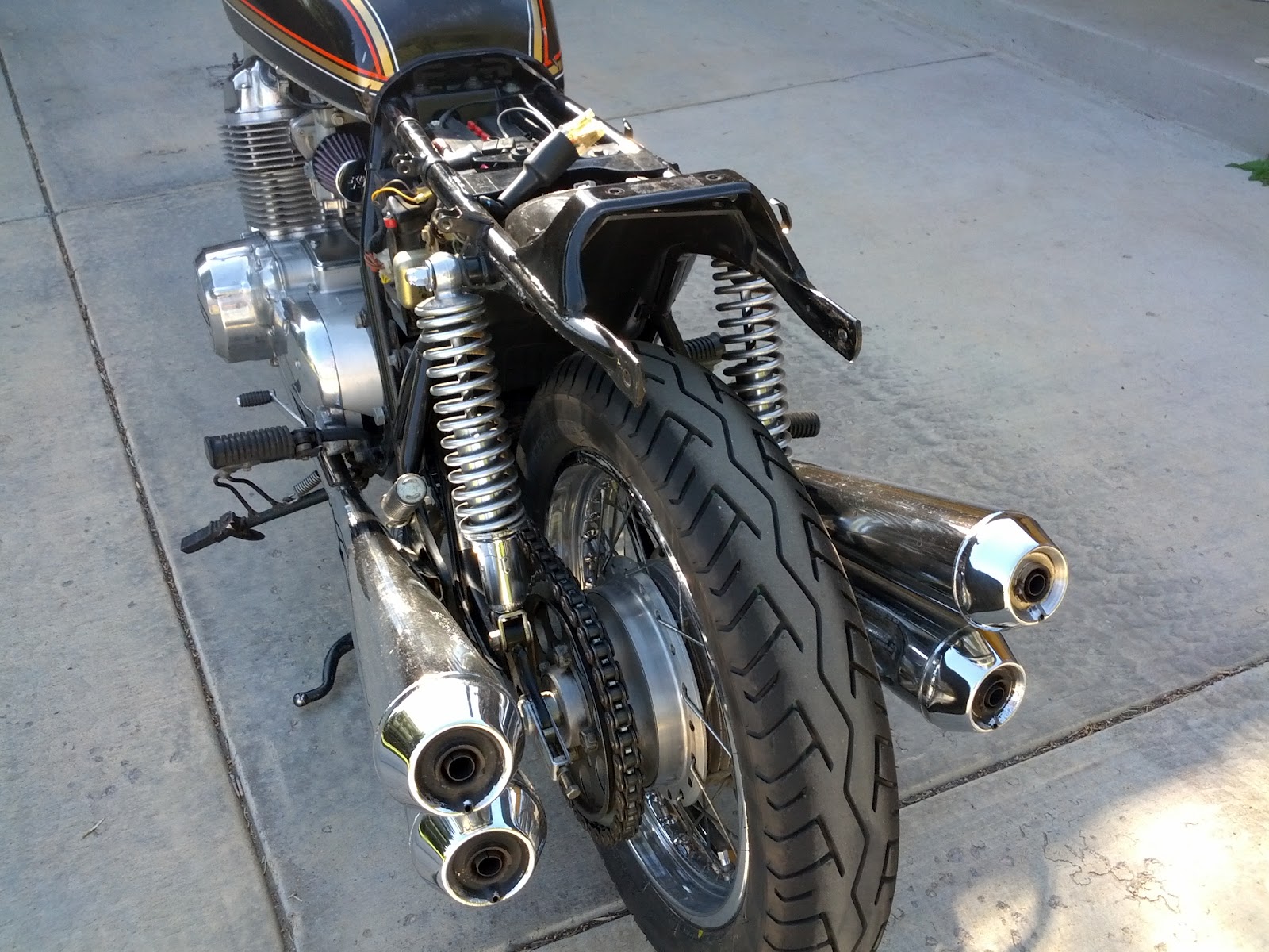 '77 HONDA CB750: Rr Fender Mod