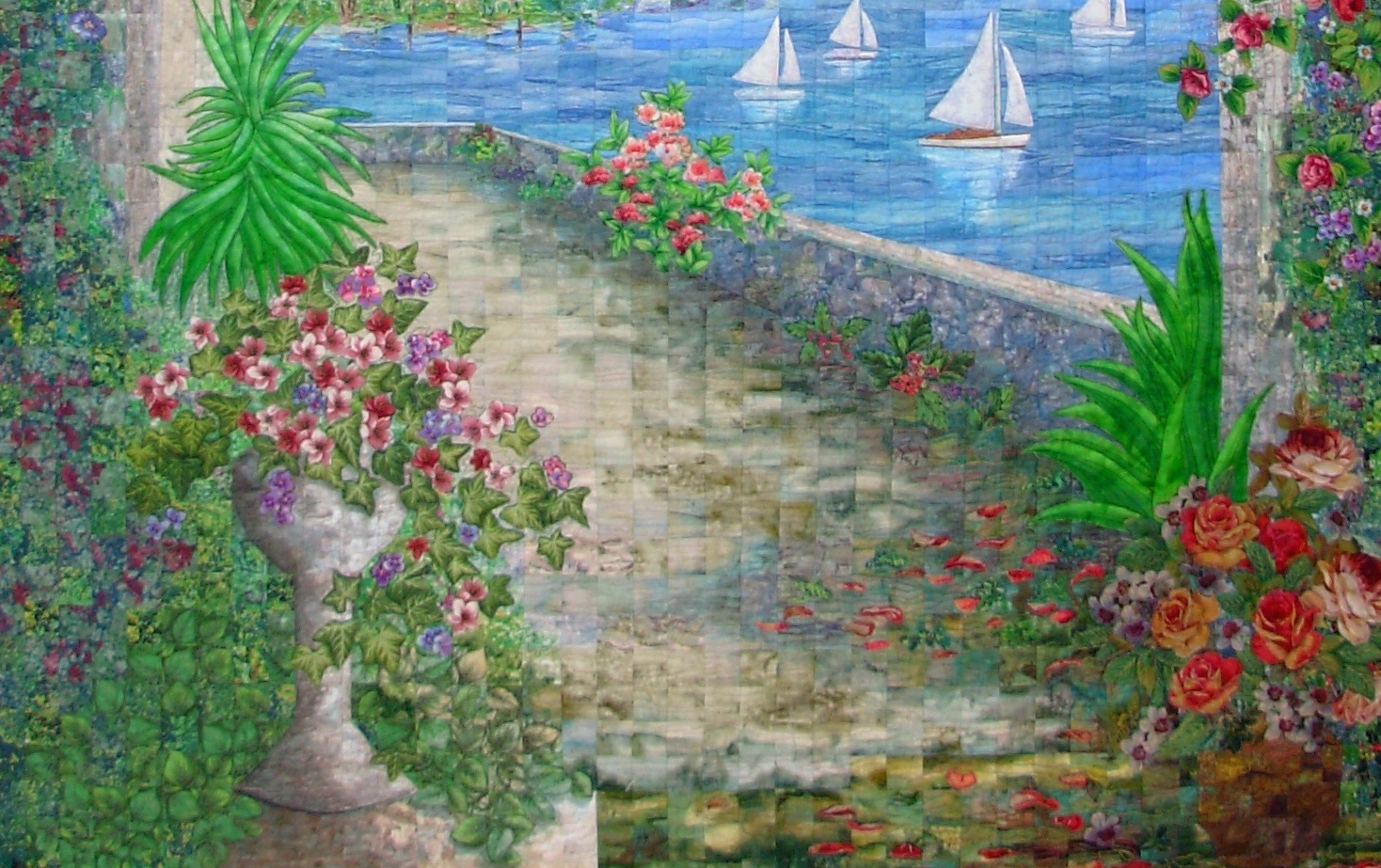 Cathy Geier's Quilty Art Blog: Architecture and Light - Creating Dimension