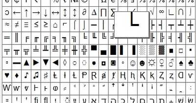 ΠΙΝΑΚΑΣ ΜΕ ALT CODES SYMBOLS - WIDGETS FOR BLOGS
