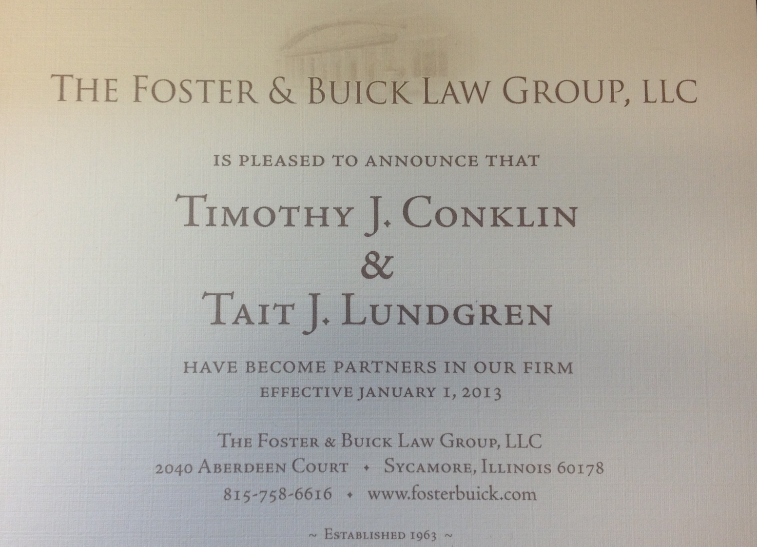 Northern Law Blog: Congratulations to Tim Conklin and Tait Lundgren