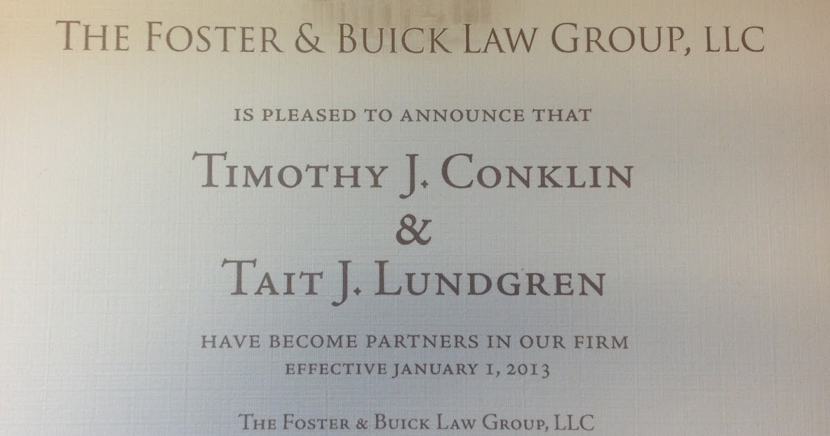 Northern Law Blog: Congratulations to Tim Conklin and Tait Lundgren