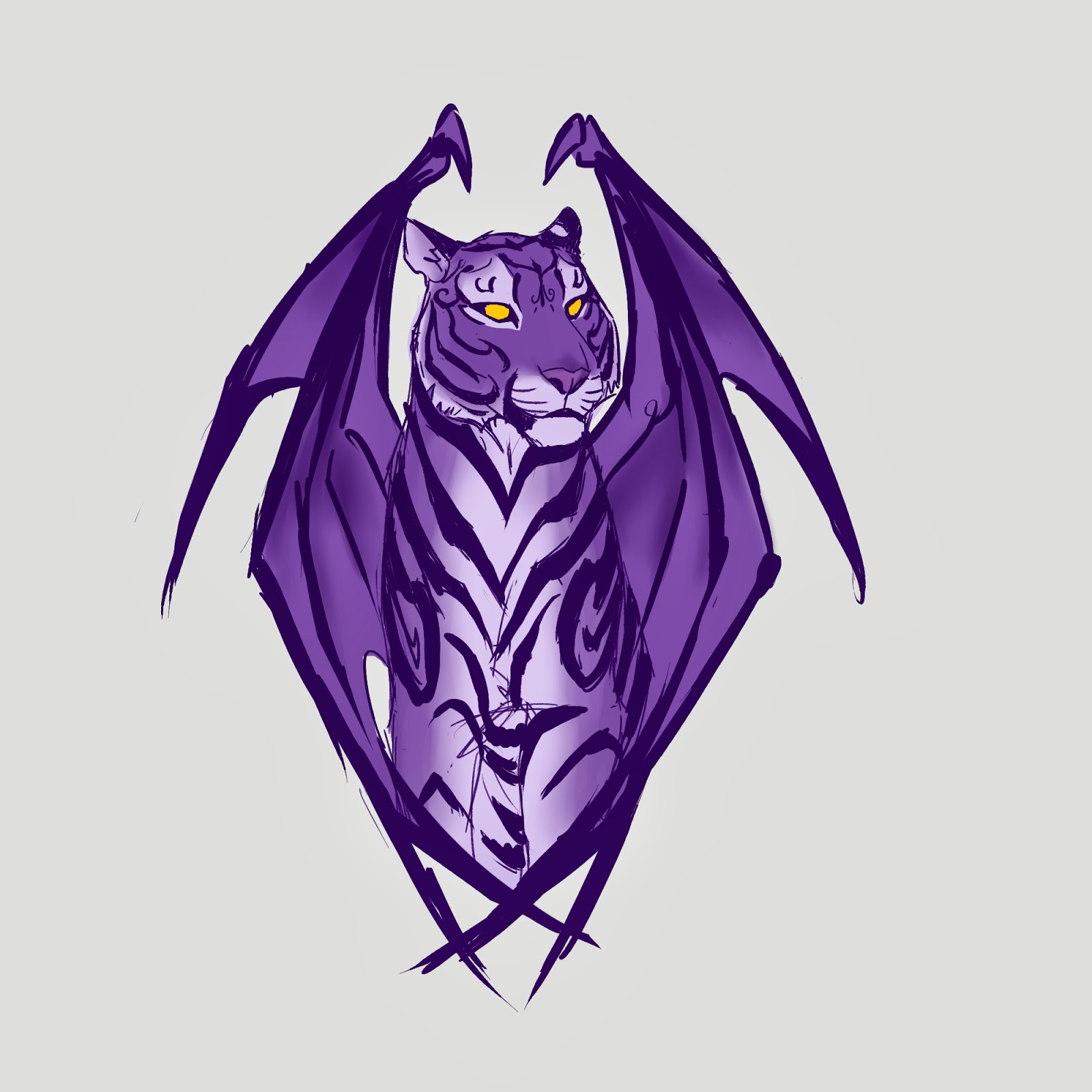 Purple Tigress Illustration: Purple Tigress Logo Designs