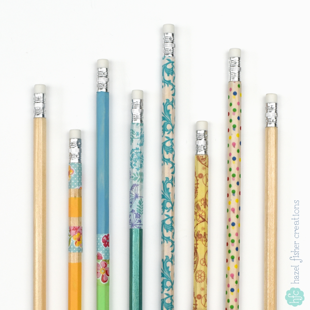 Hazel Fisher Creations: 3 Techniques to Decorate Pencils